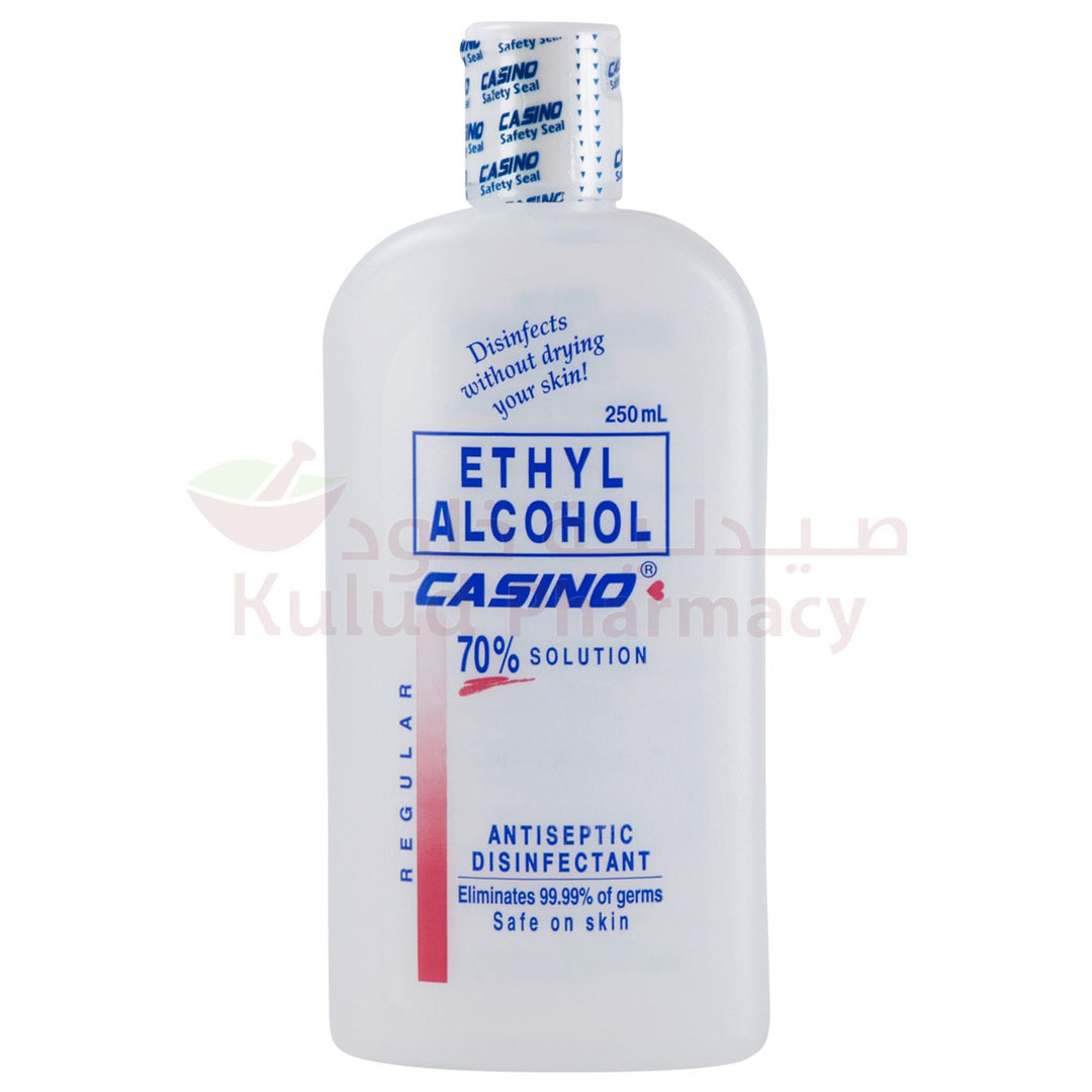 Casino Ethyl Alcohol Regular Cutaneous Liquid 70 % 250 ML | Kulud Pharmacy