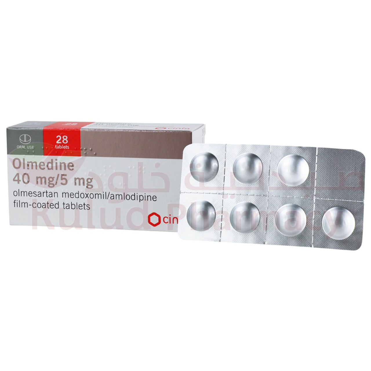 Olmedine Tablet 40/5 Mg 28 PC | Kulud Pharmacy