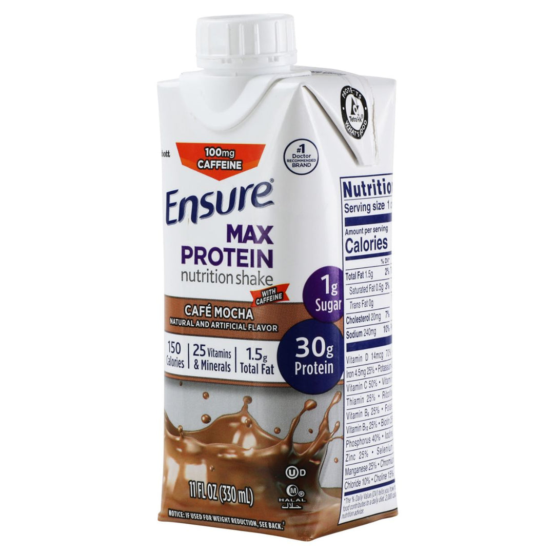 Ensure Max Protein Shake Cafe Mocha Milk Formula 330 ML | Kulud Pharmacy
