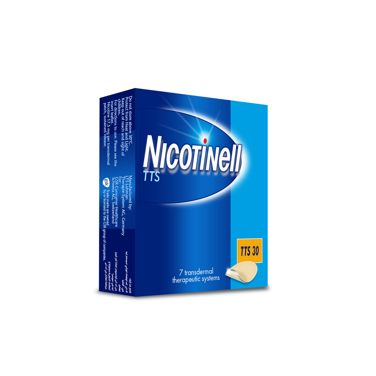 Nicotinell Tts 30 Transdermal Patch 7 PC | Kulud Pharmacy