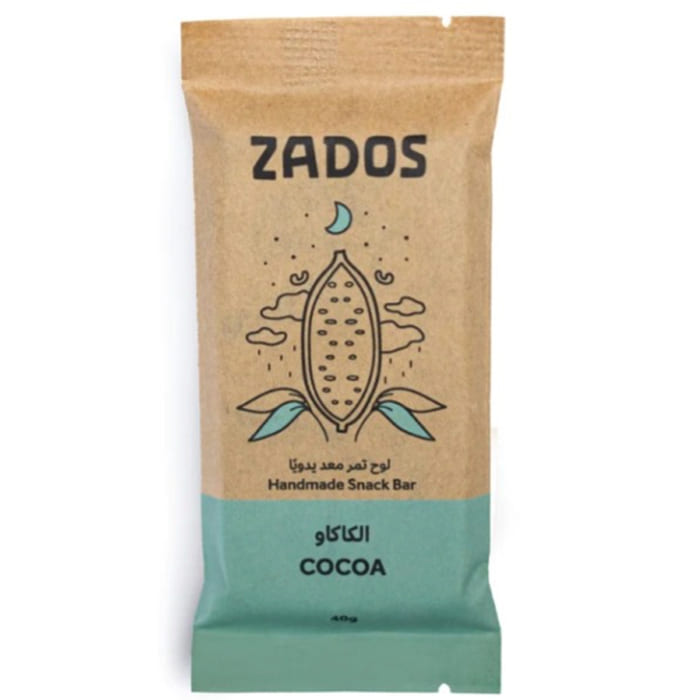 Zados Handmade Snack Bar 40g - Cocoa | Kulud Pharmacy
