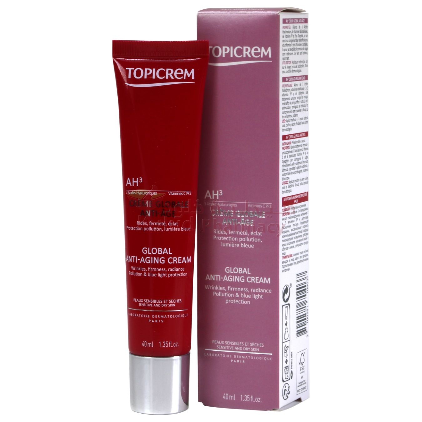 Topicrem Global Anti-Aging Face Cream 40 ML | Kulud Pharmacy