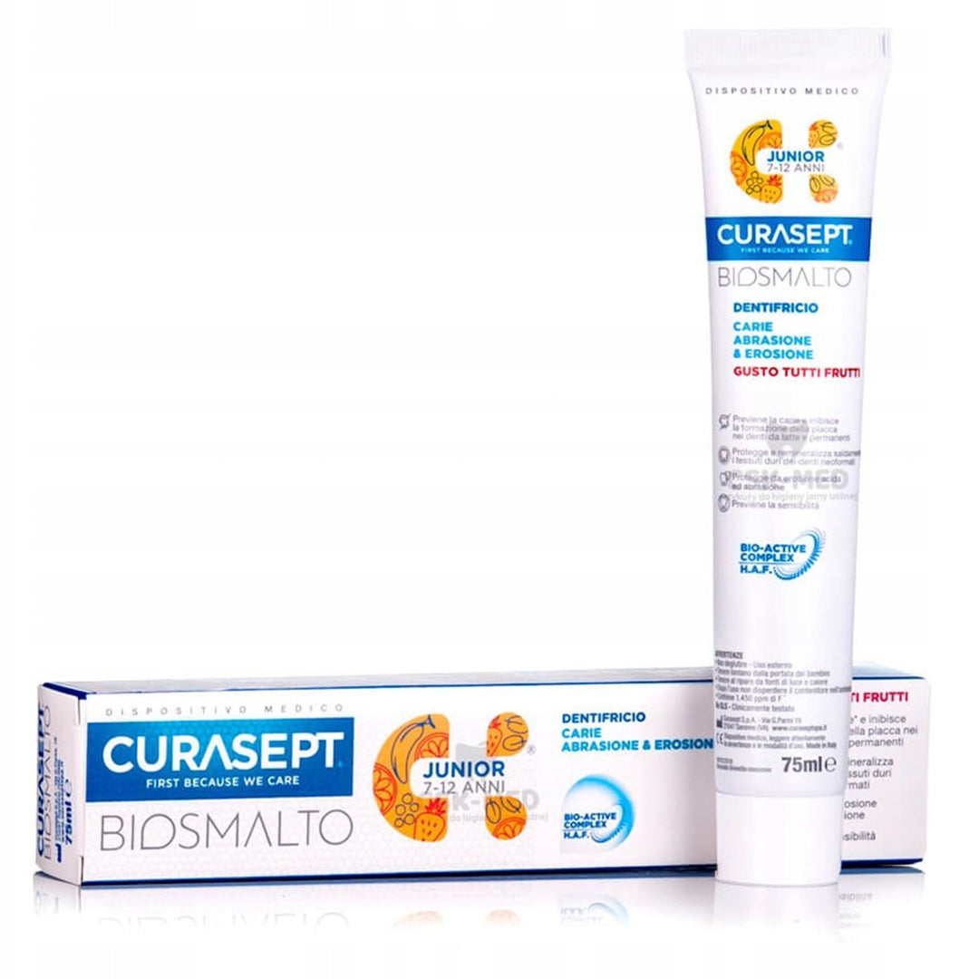 Curasept Biosmalto Caries Junior Tutti Frutti Toothpaste 75 ML | Kulud ...