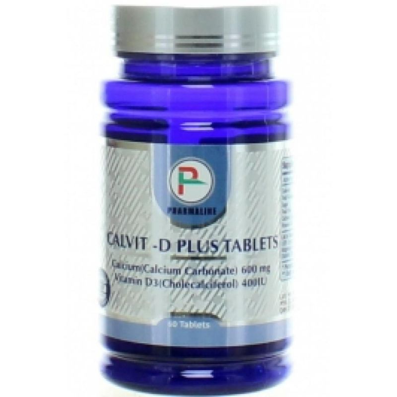 Pharma Line Calvit-D Plus Tab Tablet 600/400 Mg 60 PC | Kulud Pharmacy