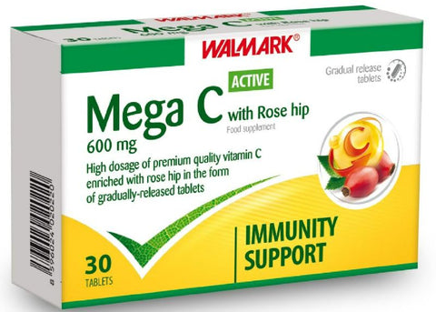 Buy Walmark Mega C Active W/Rose Hip Tablet 600 Mg 30 Tab Online ...