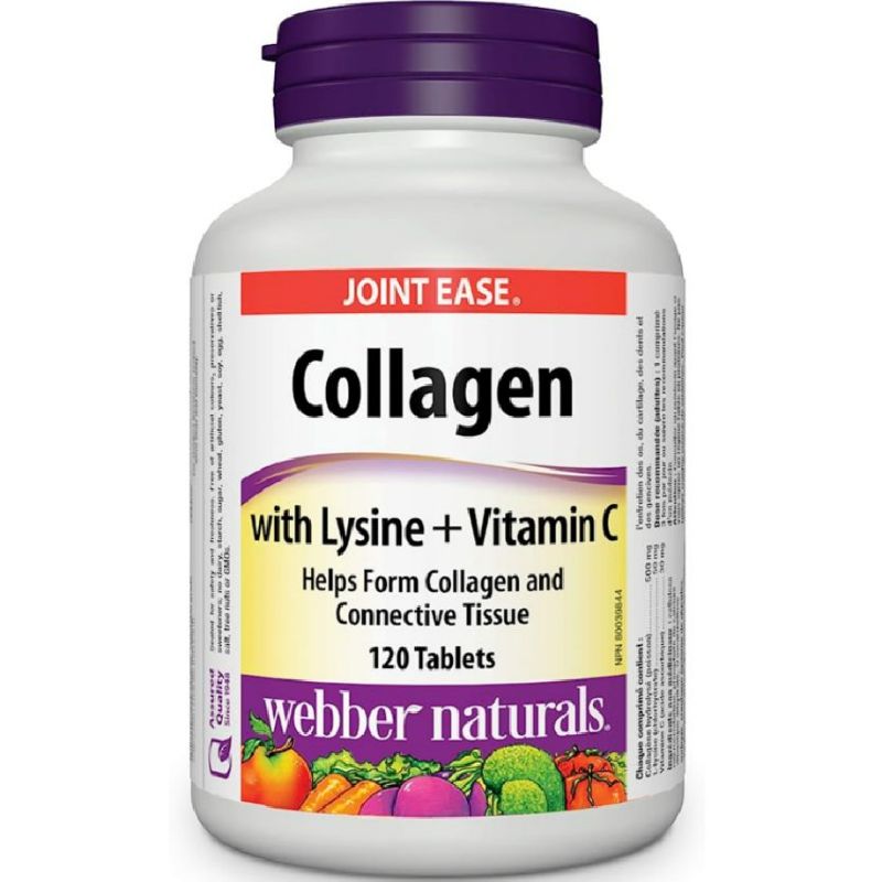Webber Naturals Collagen With Lysine + Vitimin C Tablet 120 Tab | Kulud Pharmacy