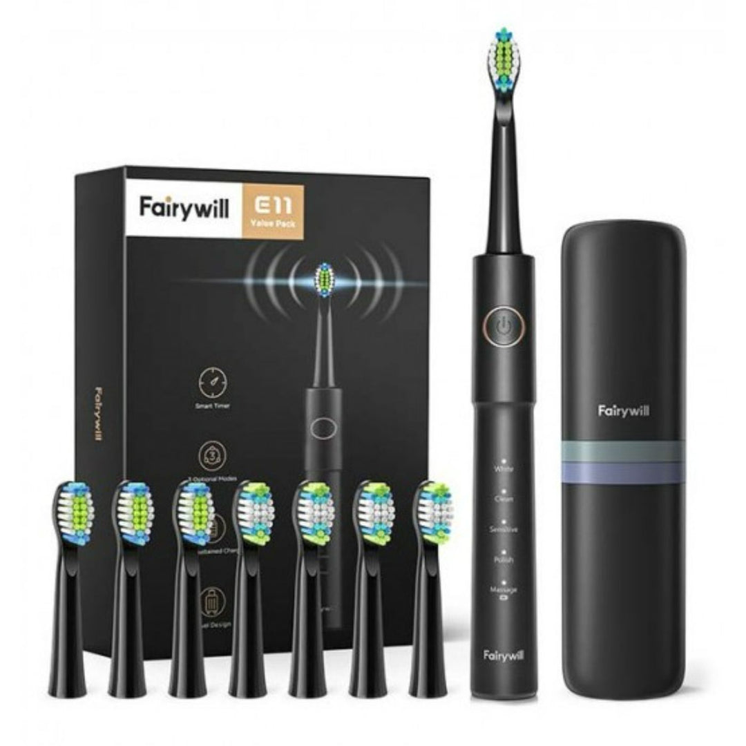 Fairywill Electric Tooth Brush Black E11-B | Kulud Pharmacy