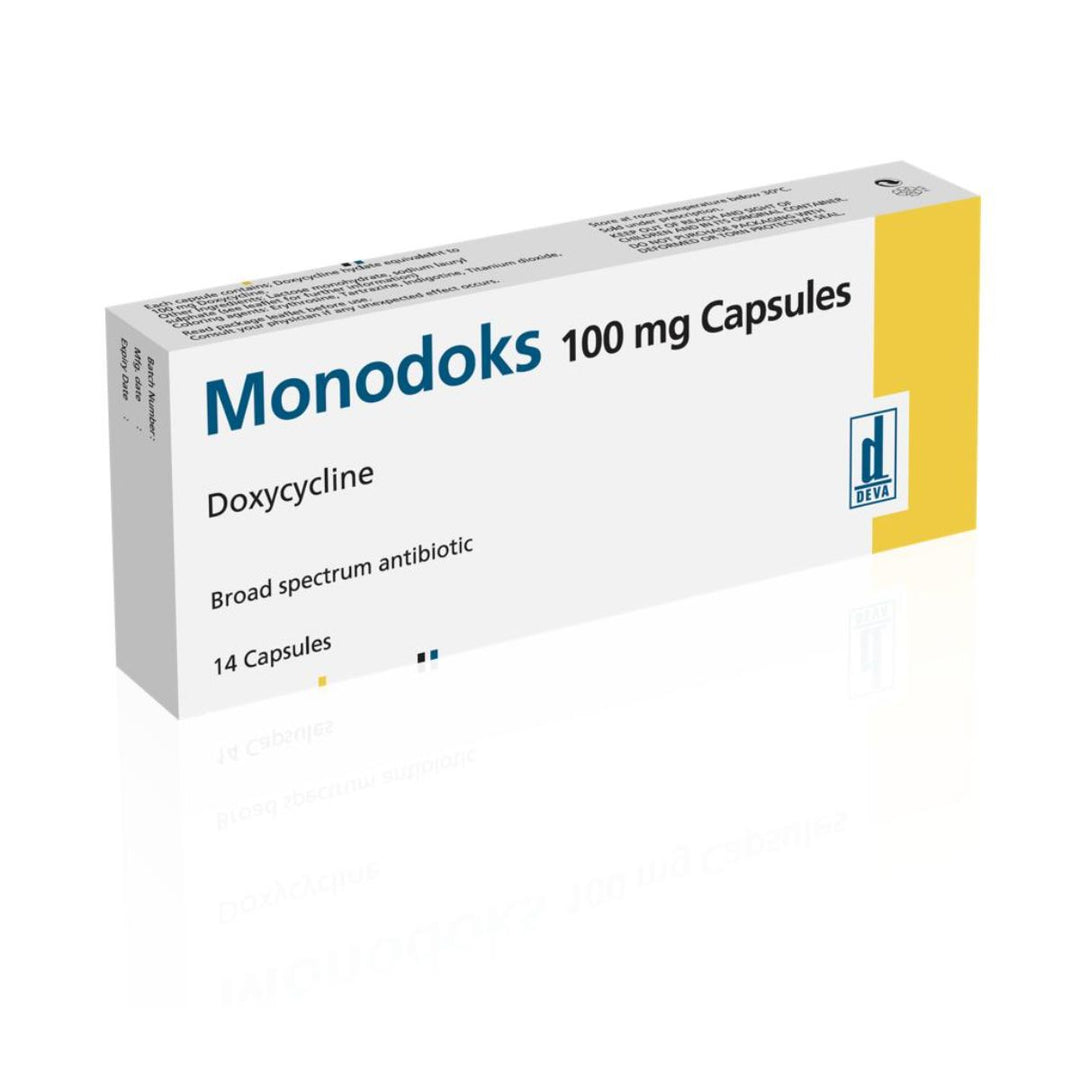 Monodoks 100Mg 14 Capsules 14CAP | Kulud Pharmacy