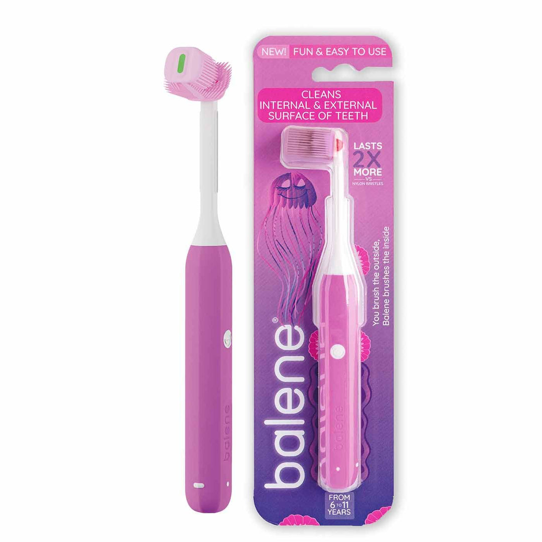 Balene Manual Toothbrush Kid Purple 1PC | Kulud Pharmacy