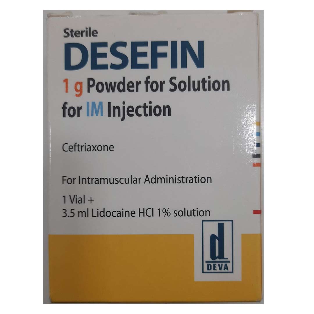 Desefin 1G (Ceftriaxone) Im /Vial | Kulud Pharmacy
