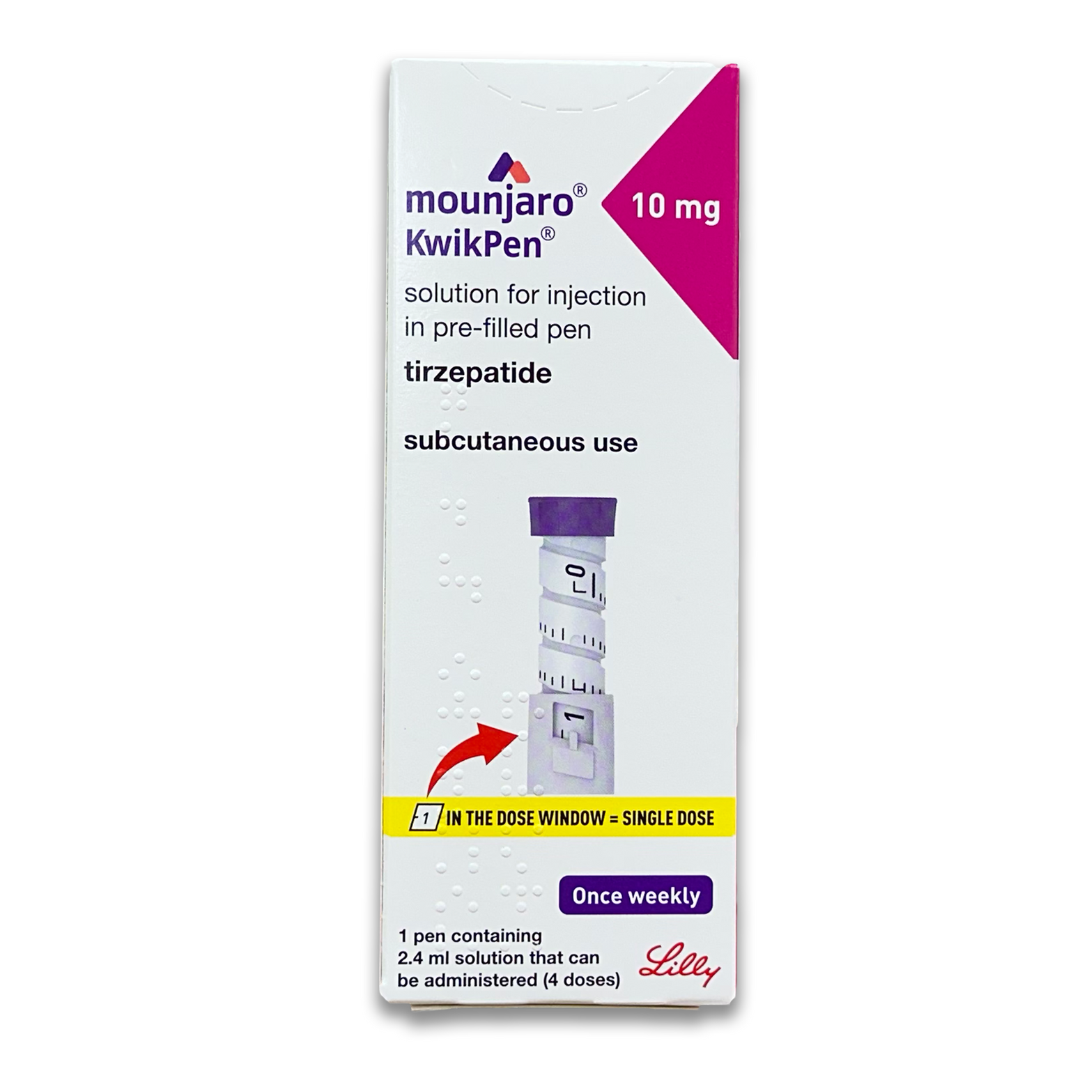 Mounjaro Kwikpen 10Mg/0.6Ml Pre-Filled Pen 1'S (4 Doses/Pen) | Kulud ...