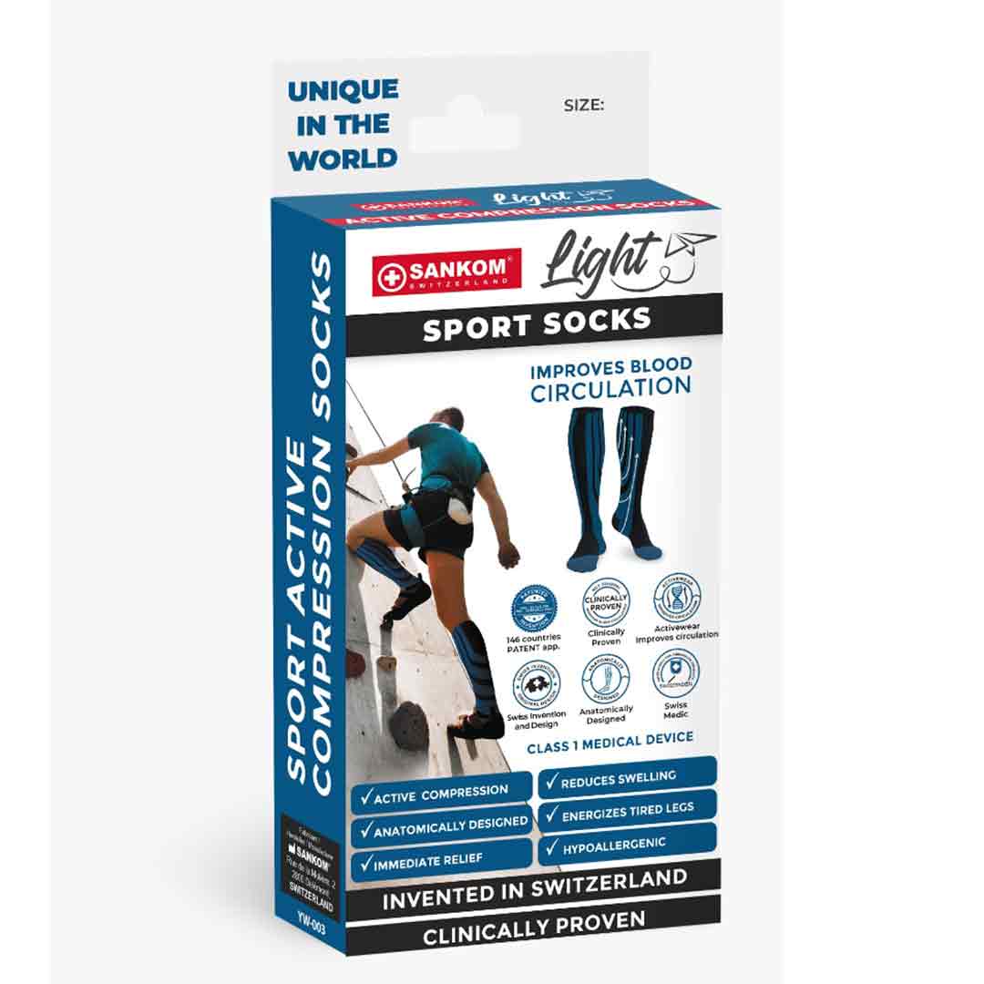 Sankom Patent Light - Flight Socks - Beige - S-M | Kulud Pharmacy