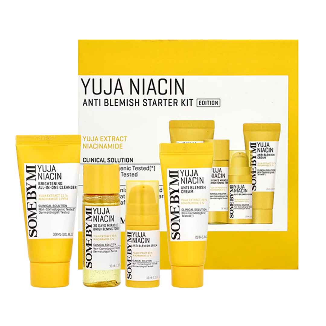 Some By Mi Yuja Niacin Brightening Starter Kit (Cleanser 30Ml, Toner ...