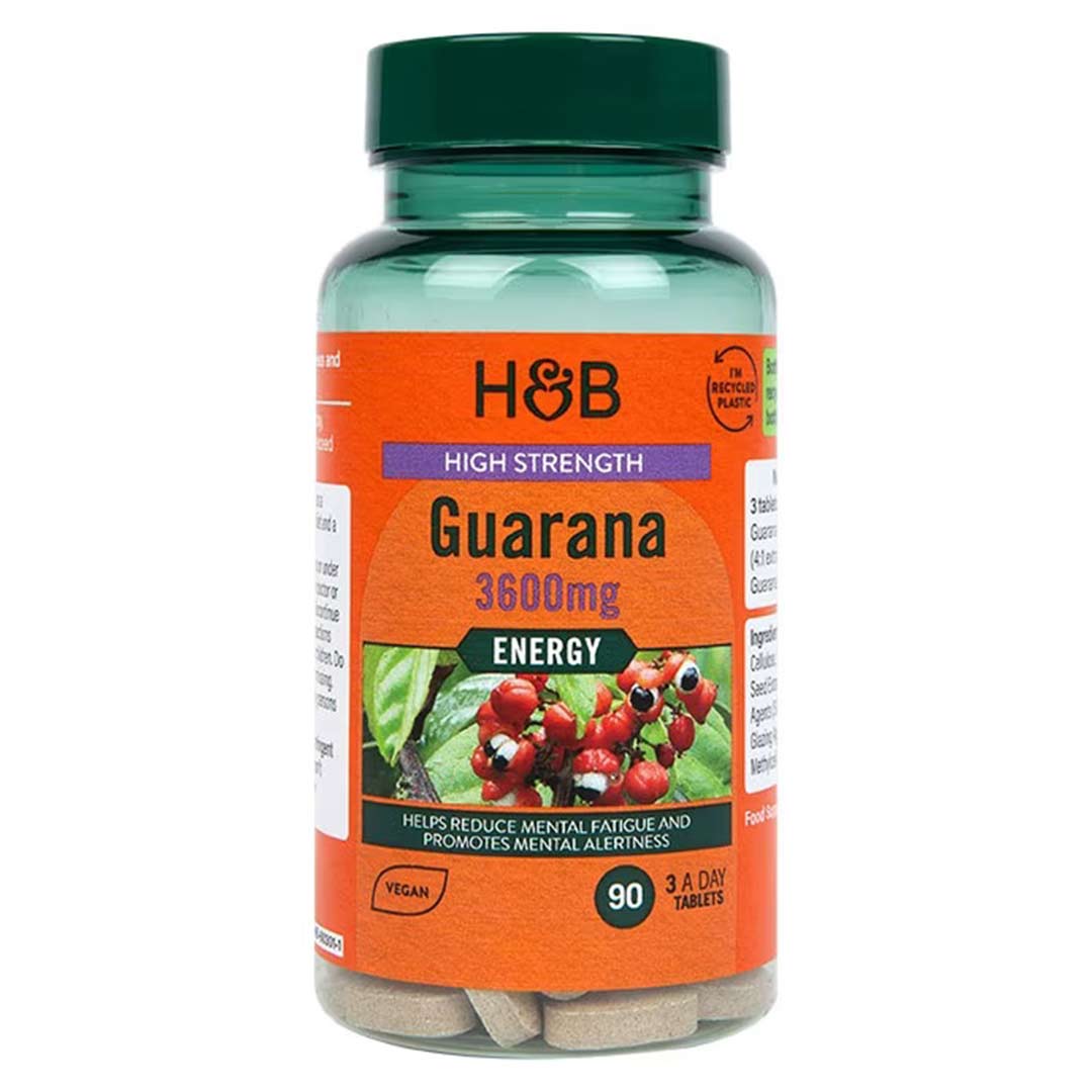Holland & Barrett High Strength Guarana 3600Mg Tab 90`S | Kulud Pharmacy