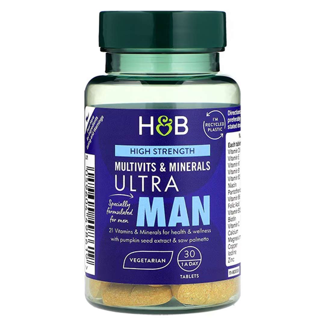 Holland & Barrett Multivitamins And Minerals Ultra Man Tab 30`S | Kulud ...