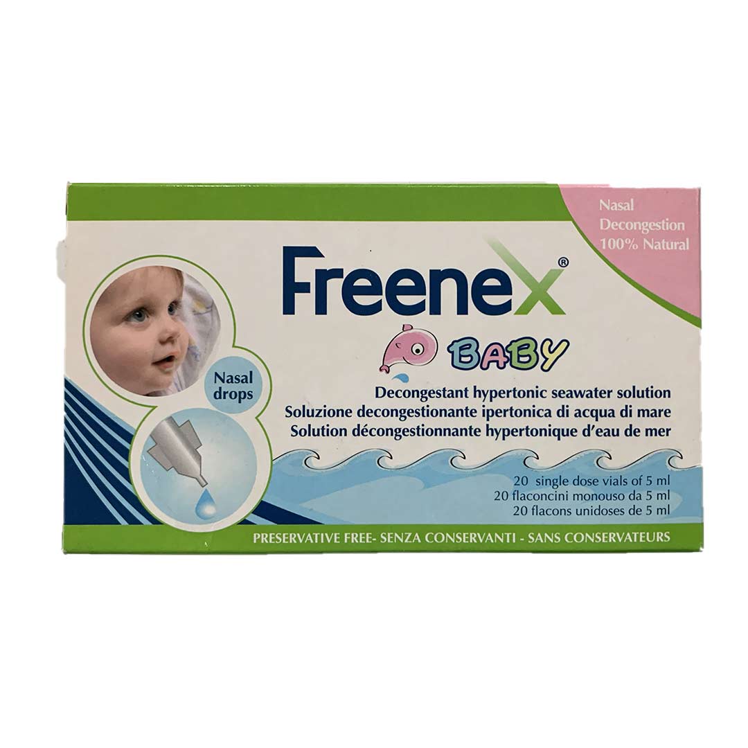 FREENEX Baby Hypertonic Sea Water Solution 5ml x 20 | Kulud Pharmacy