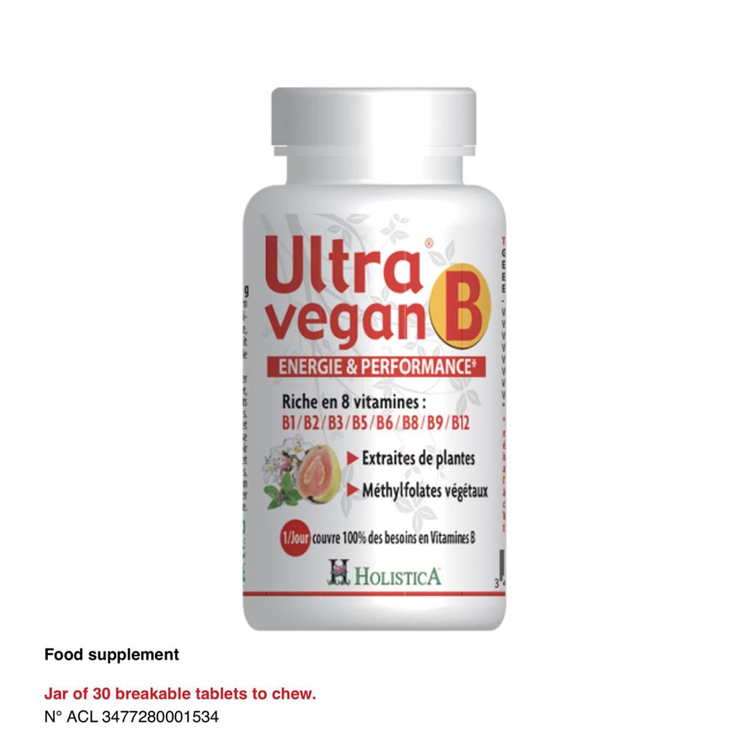 Holistica Ultra Vegan B 30 Tablets | Kulud Pharmacy