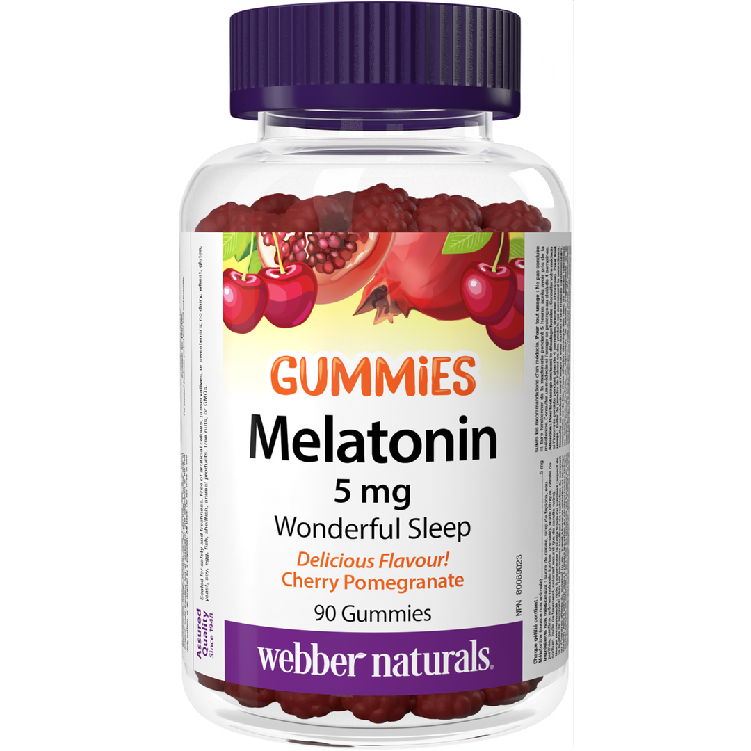 Webber Naturals Melatonin 5 mg Gummies 90 Gummies | Kulud Pharmacy