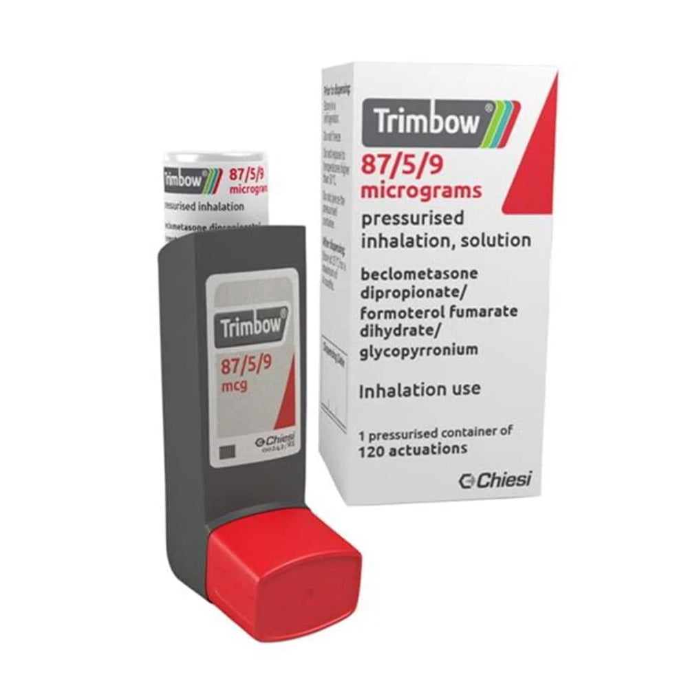 Trimbow 87/5/9 MCG Pressurised Inhalation Solution 120 Actuations ...