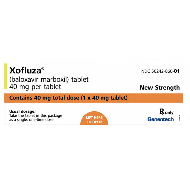 Xofluza 40 mg Tablet 1’s | Kulud Pharmacy