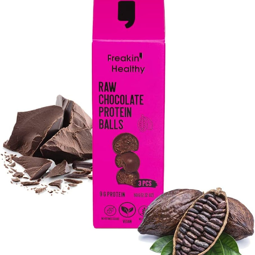 Freakin Healthy - Protein Balls Raw Chocolate 60G | Kulud Pharmacy