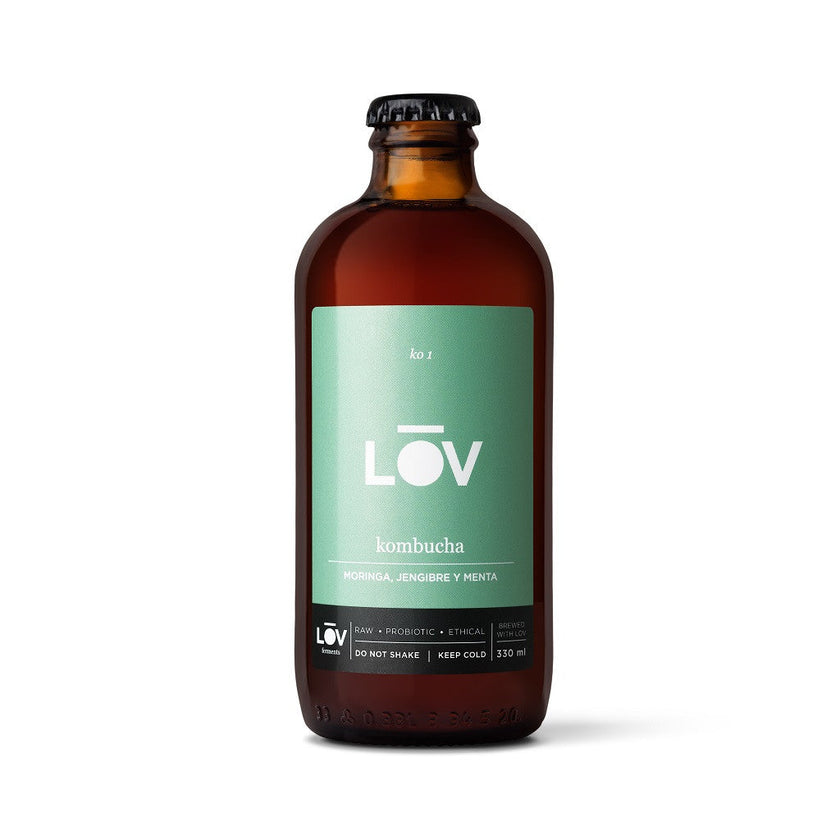 Lov Kombucha - Moringa, Ginger & Mint 330Ml | Kulud Pharmacy