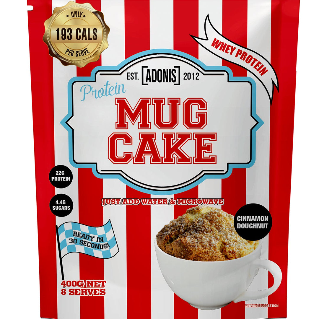 Adonis Protein Mug Cake (Whey Protein) – Cinnamon Doughnut 400G | Kulud ...