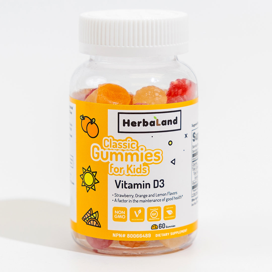 Herbaland Classic For Kids Vitamin D3 Gummy 60 PC | Kulud Pharmacy