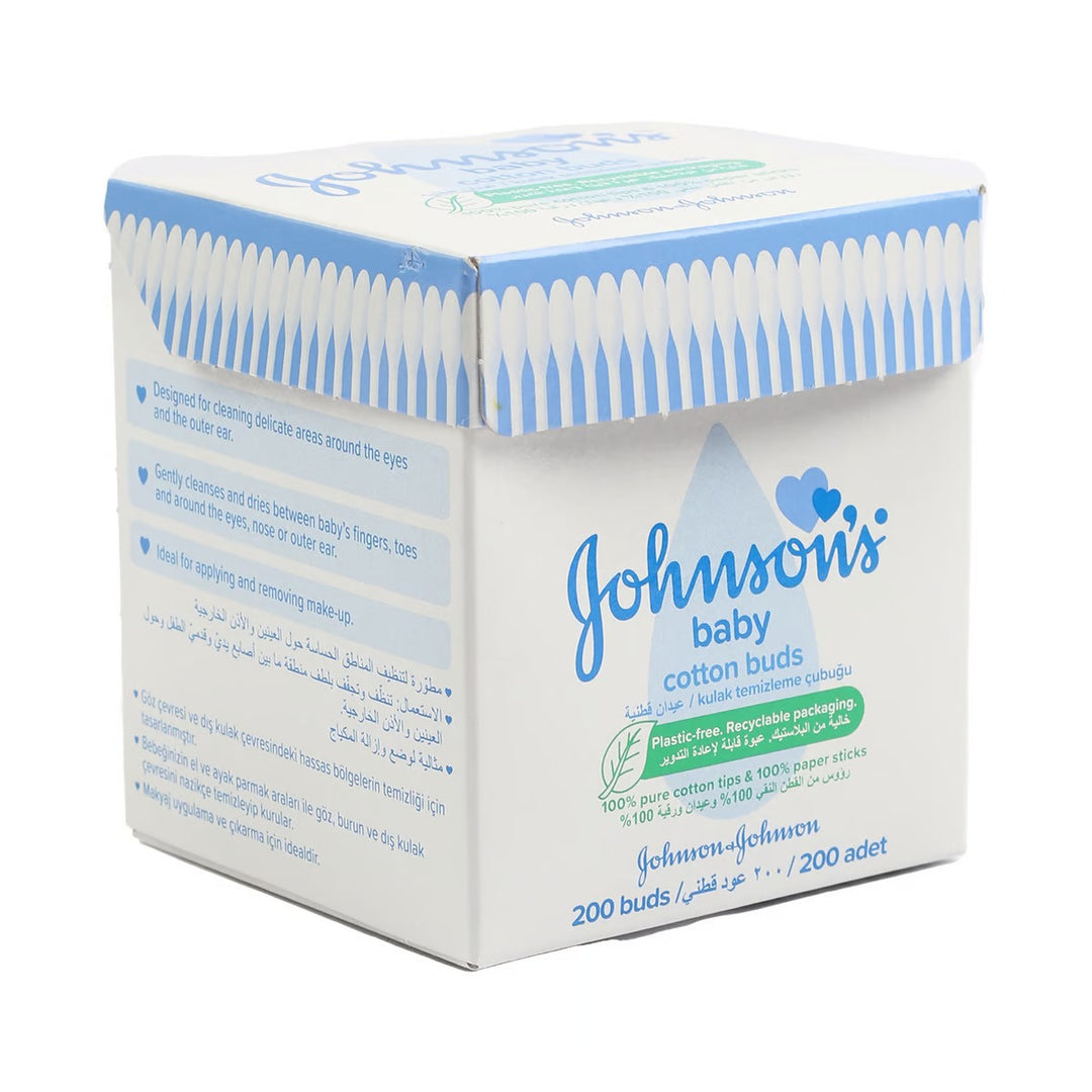 Johnson And Johnson Cotton Buds 200 PC | Kulud Pharmacy