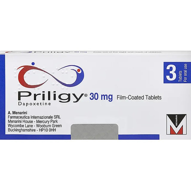 Priligy 30Mg F C Tabs 3'S (Dapoxitine 30Mg) | Kulud Pharmacy