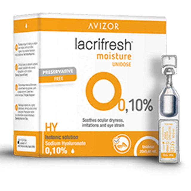 Avizor Lacrifresh Moisture Unidose Eye Drops 20x0.4ml | Kulud Pharmacy